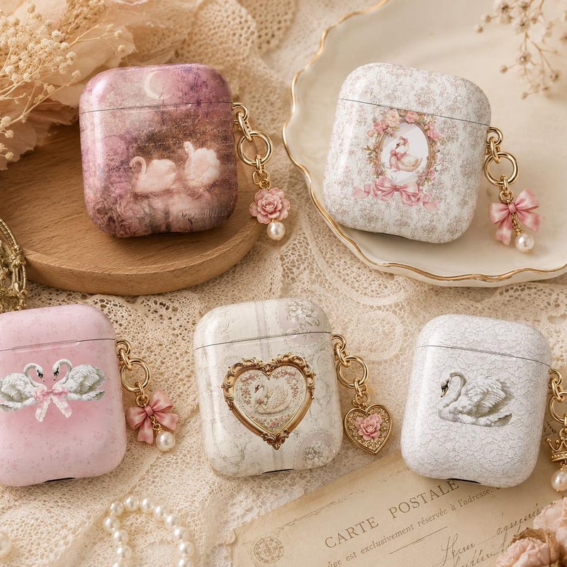 Pink Lace AirPod Case - Etsy