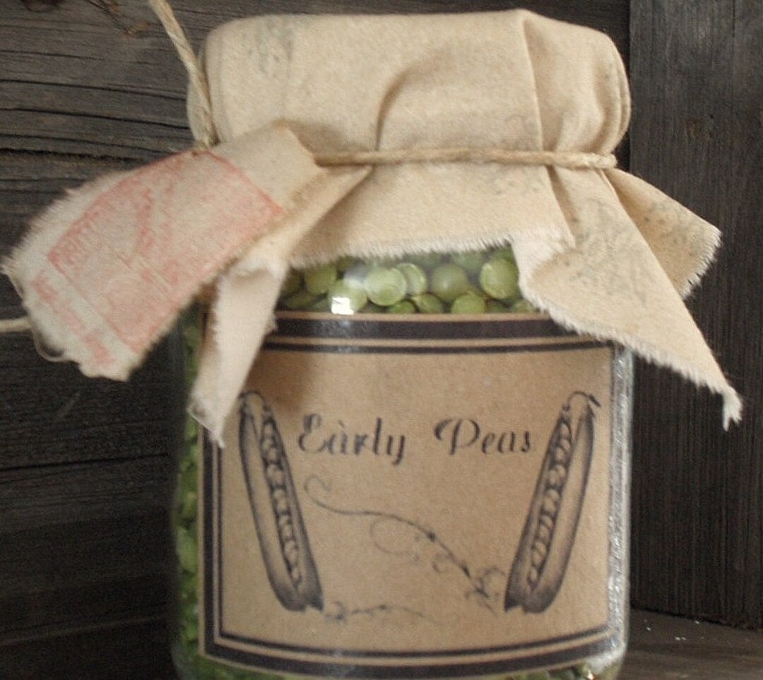 Pantry Jar Peas - Etsy