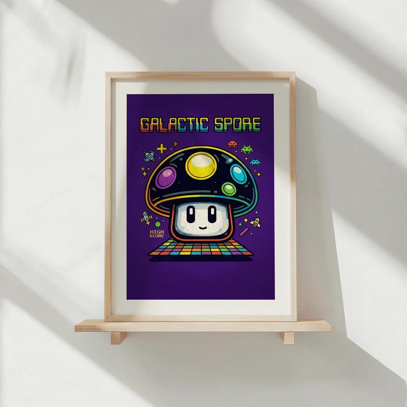 Retro Gaming Print, Pixel Art, Gamers Room Decor (digital Download) - Etsy