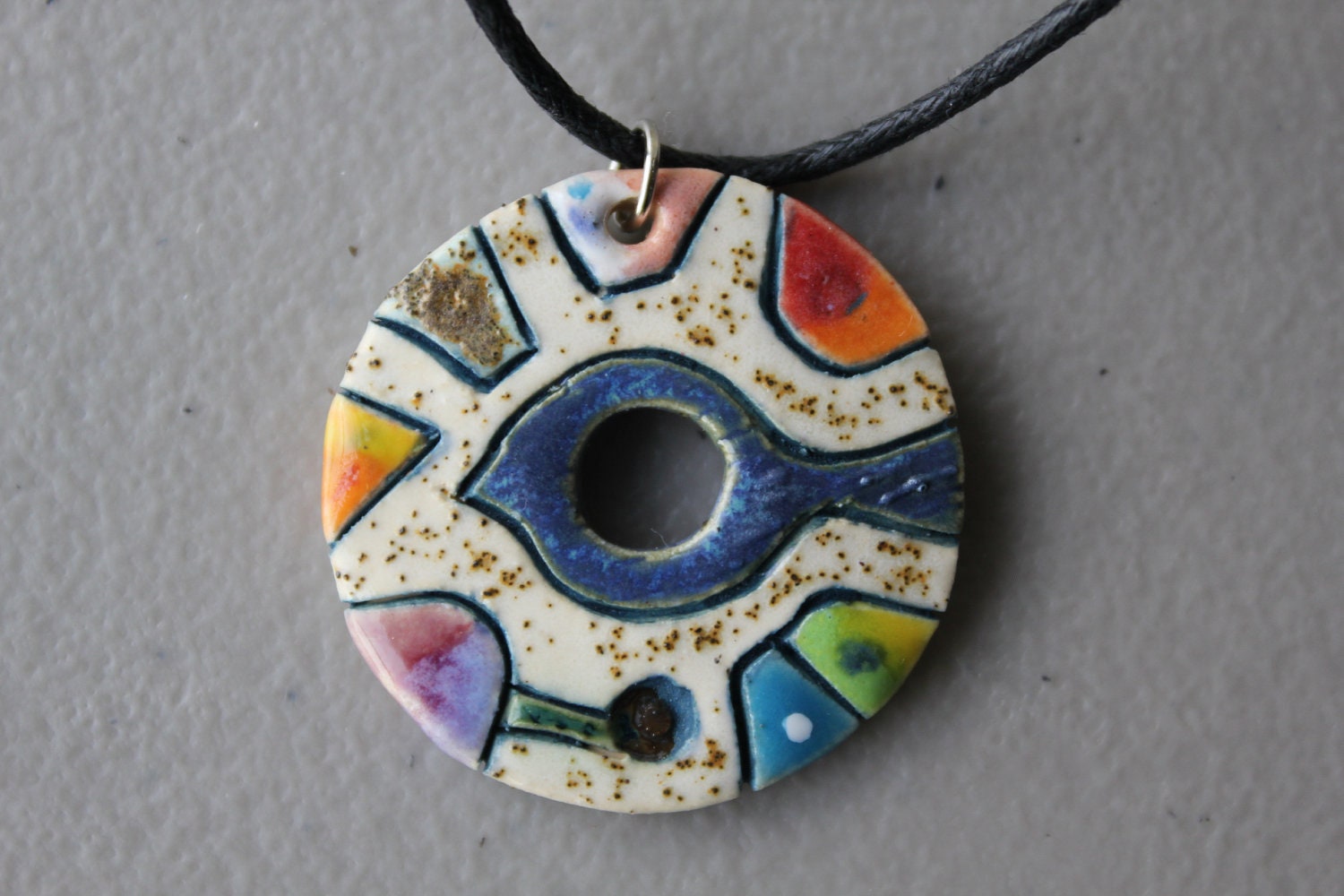 Unique handmade ceramic necklace | Etsy