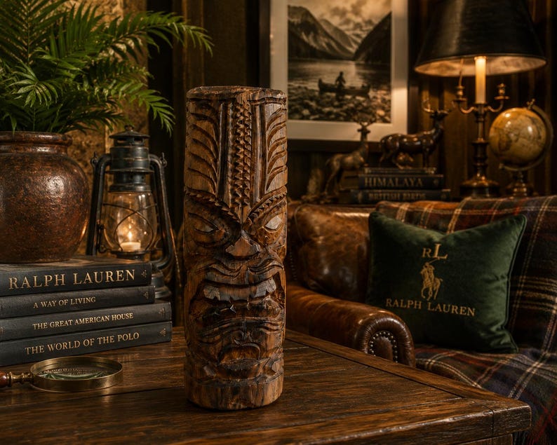 Vintage Tongan Hand-carved Tiki Sculpture | Polynesian Folk Art ...