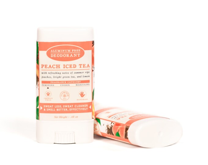 Peach Iced Tea Travel Size Deodorant Aluminum Free Deodorant - Etsy