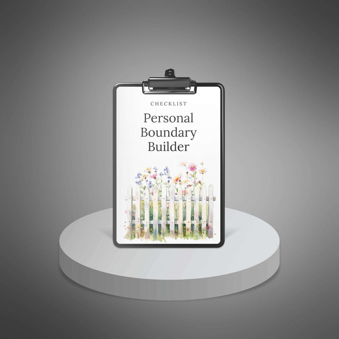 Personal Boundary Builder Checklist - Etsy