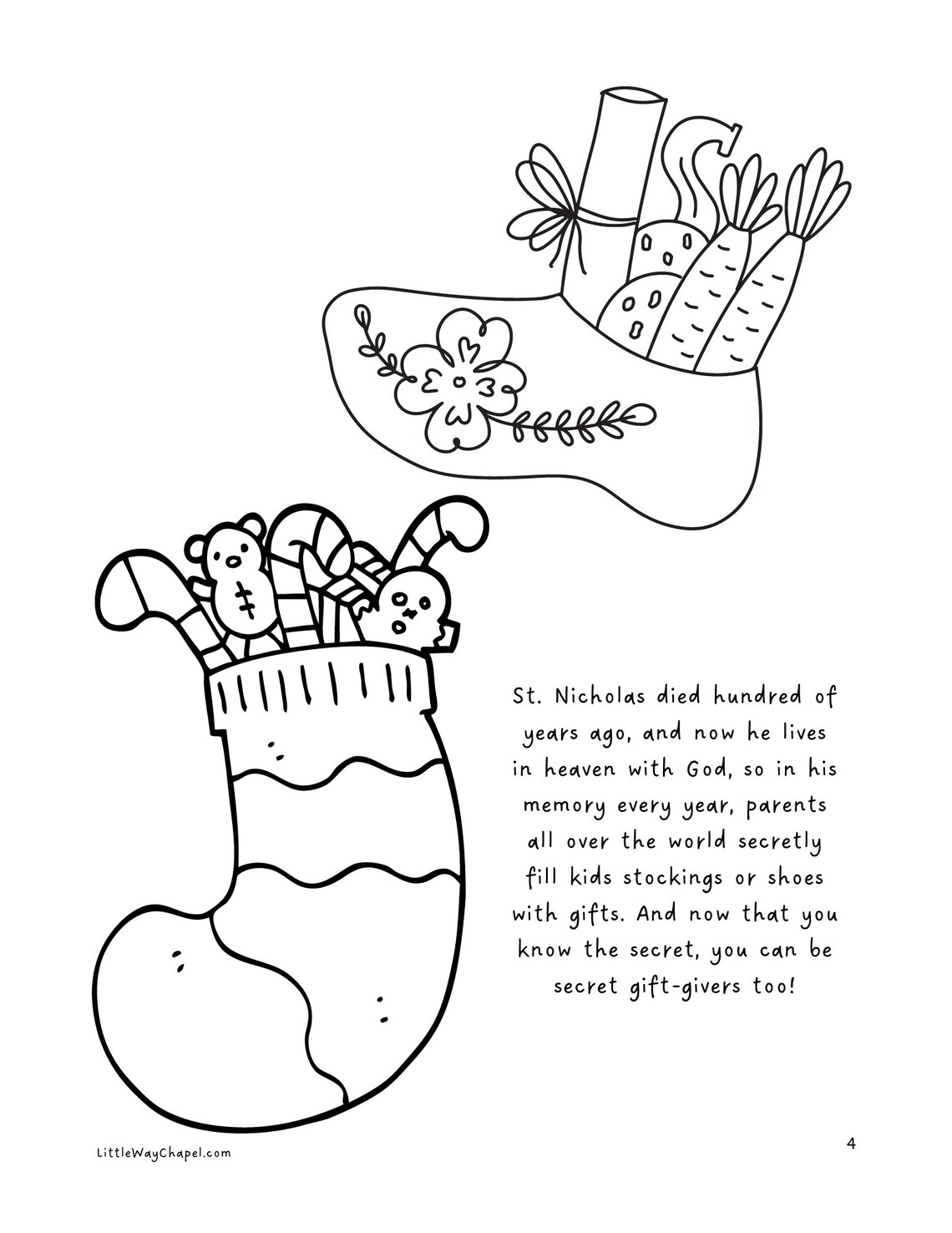 Saint Nicholas Coloring Book (Download Now) - Etsy