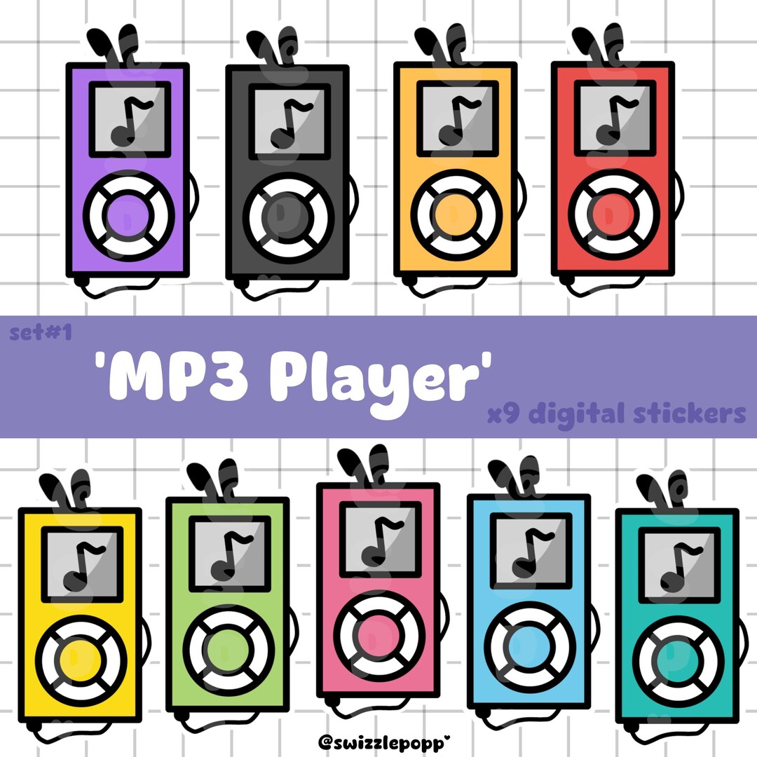 MP3 Set#1 - Digital PNG Planner Stickers for Goodnotes, Notability and ...