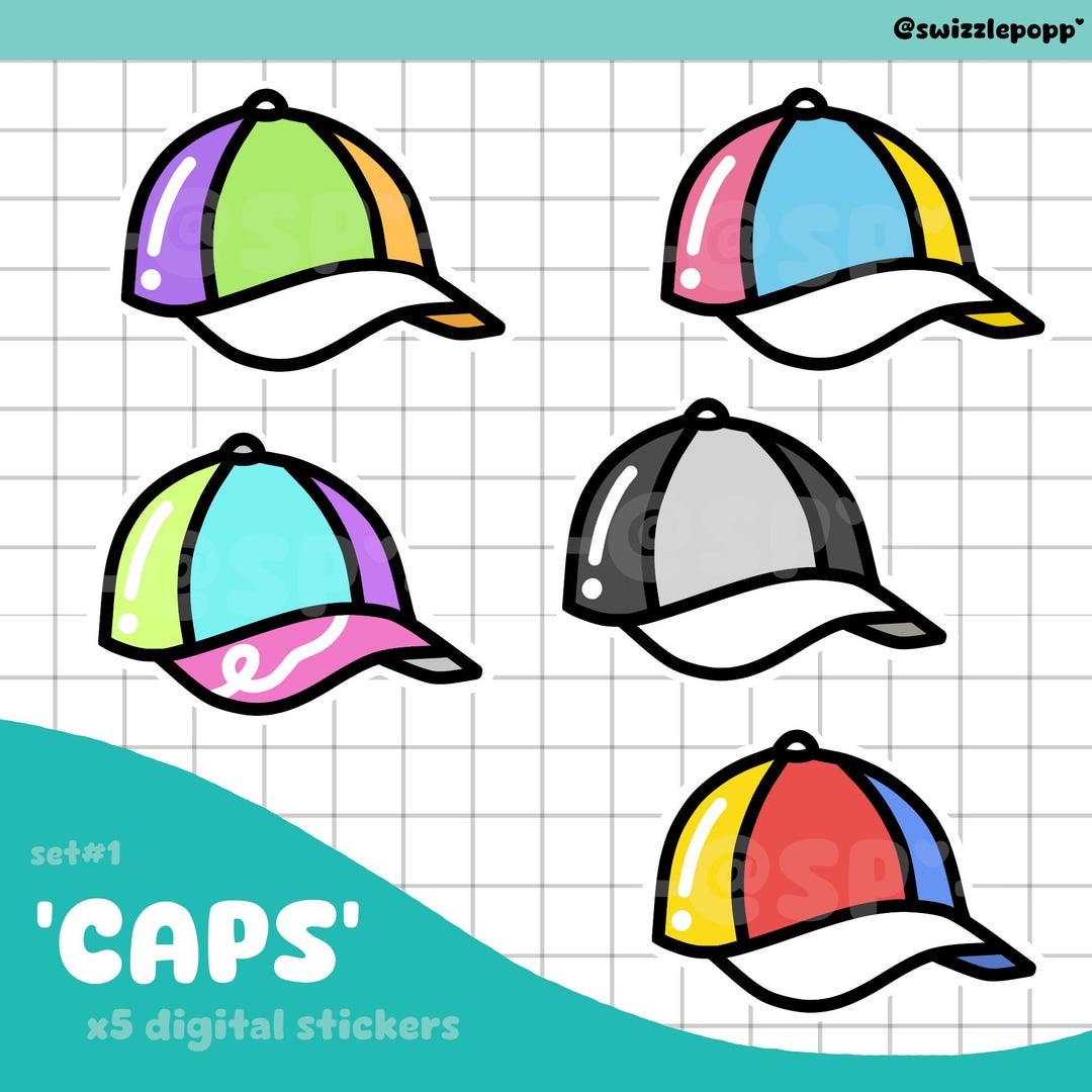 CAPS Set#1 - Digital PNG Planner Stickers for Goodnotes, Notability and ...