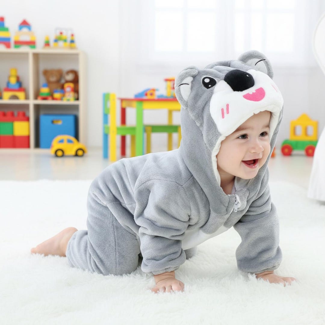 Koala Newborn Romper Costume Outfit, Cute Koala Baby Costume, Infant ...