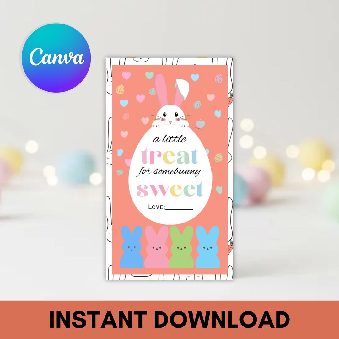 Editable Easter Gift Tags Printable, Easter Gift Tags for Kids ...