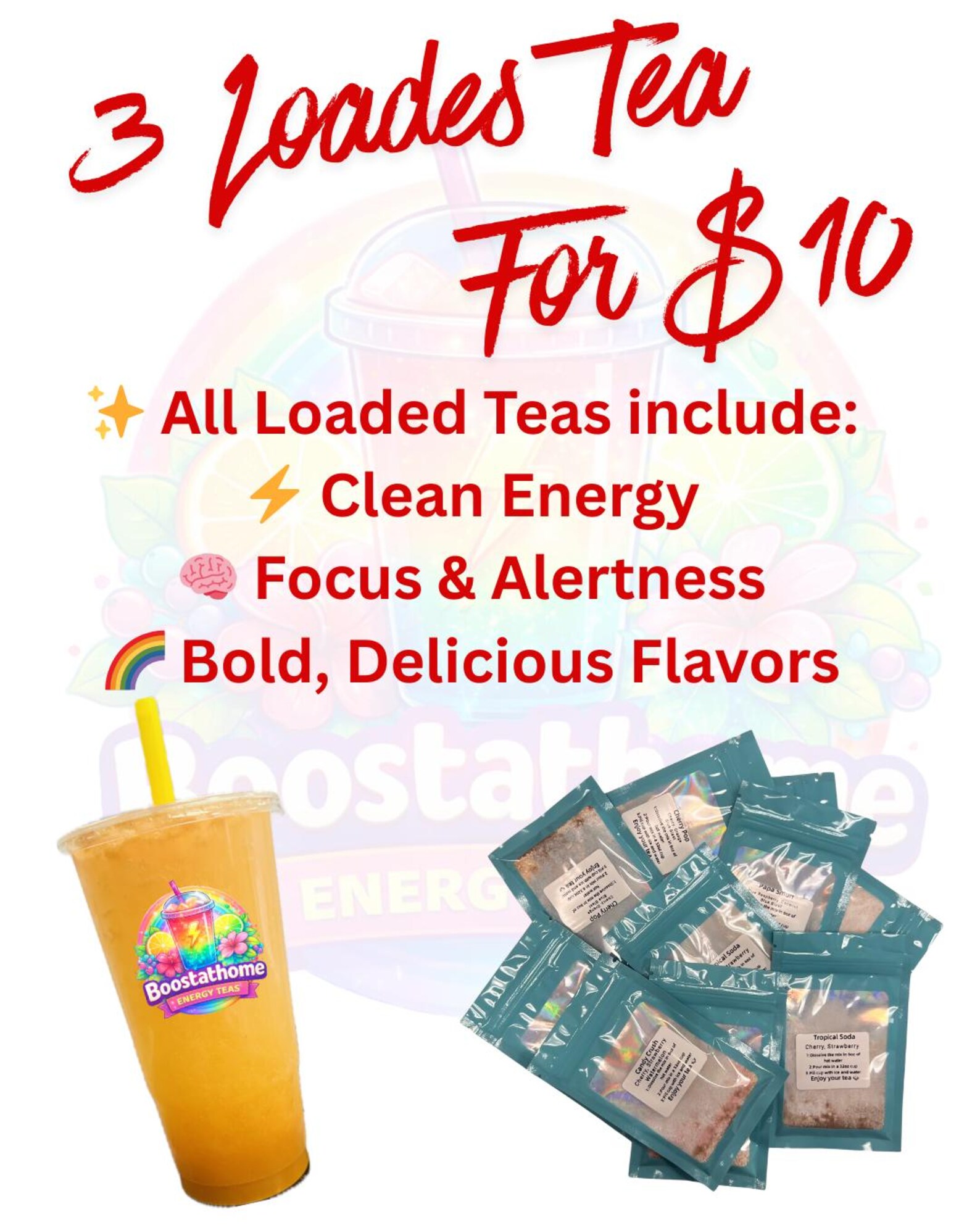Loaded Tea (liftoff Nrg Mega Tea Mix Togo Energy - Etsy