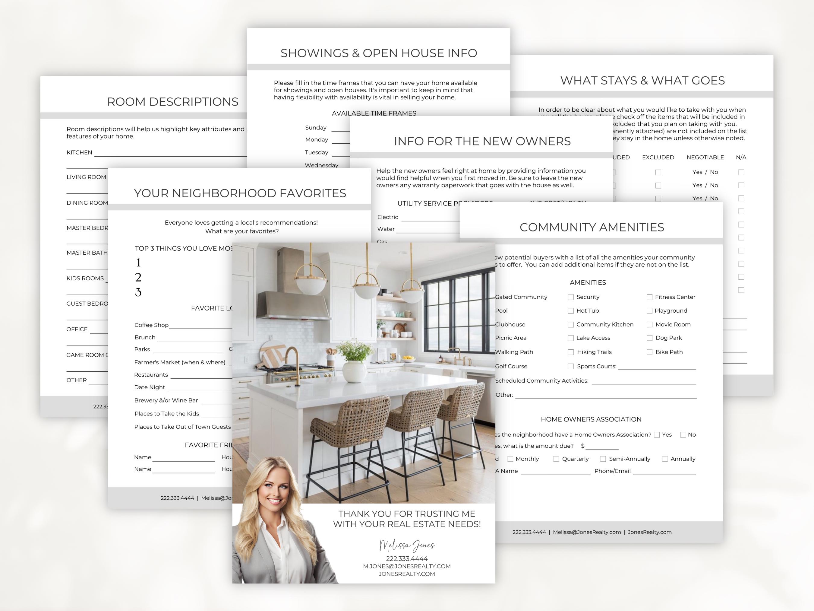 Luxury Real Estate Buyer & Seller Questionnaire, Realtor Consultation ...