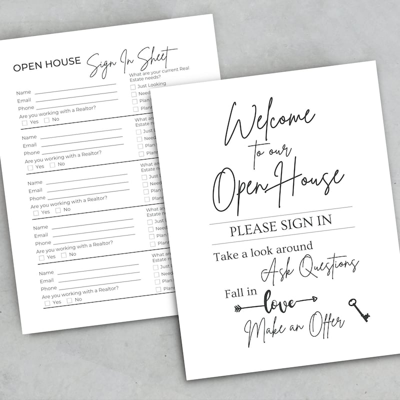 Open House Pop By - Etsy