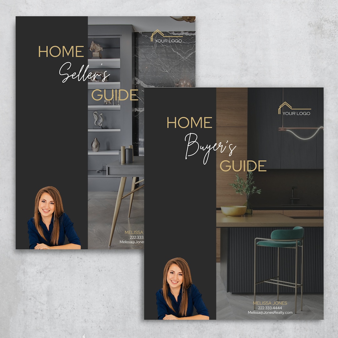Luxury Real Estate Seller Guide & Buyer Guide Template, Realtor Listing ...