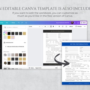 Real Estate Buyers Workbook, Home Buyer Questionnaire, Realtor Buyer ...