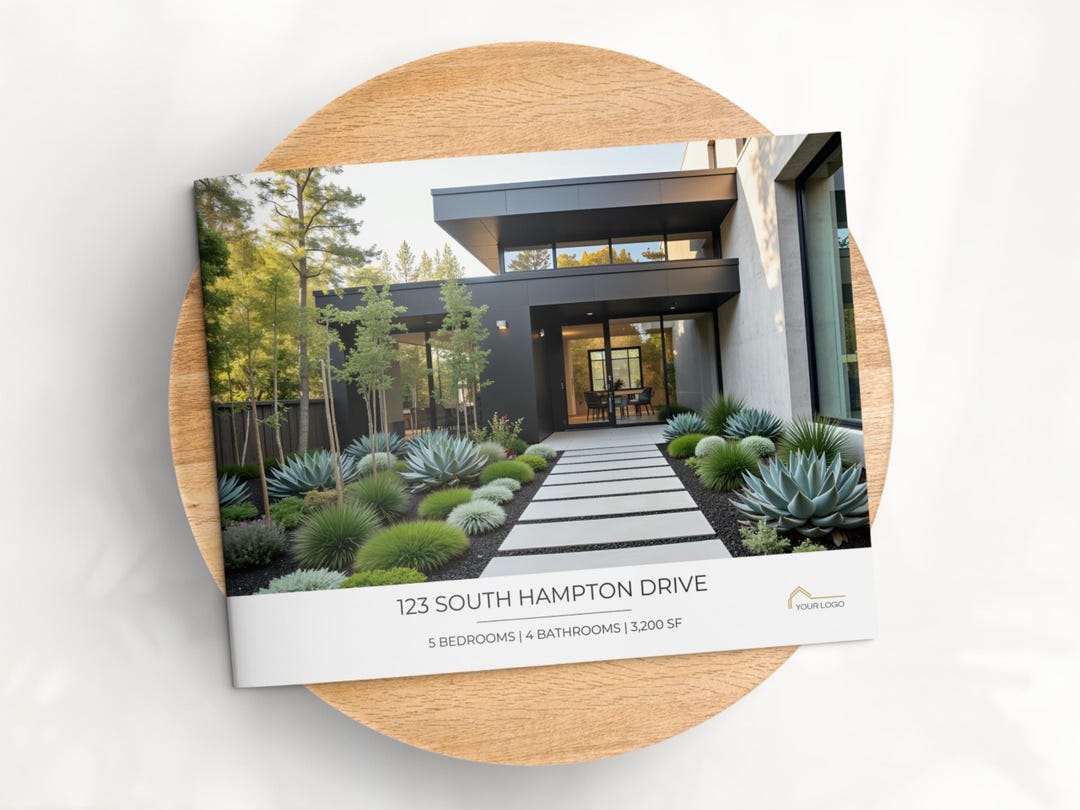 Real Estate Brochure Template, Luxury Property Listing Booklet, Realtor ...
