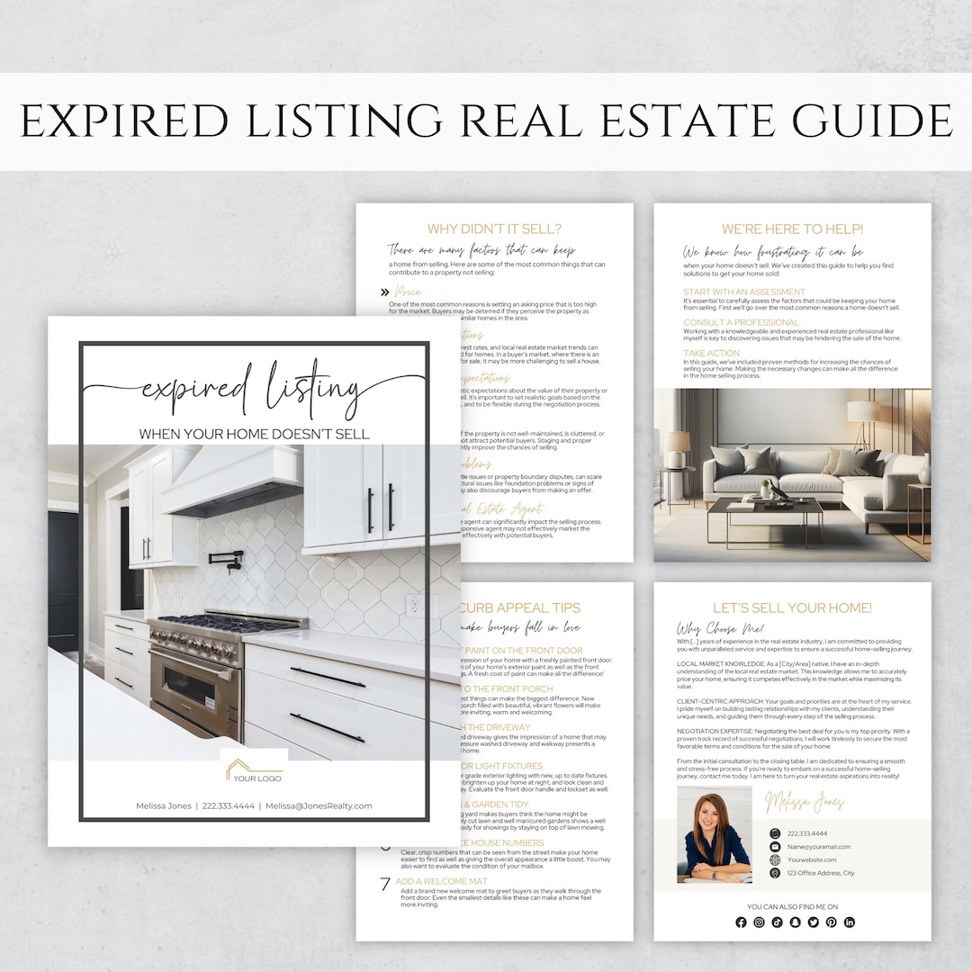 Real Estate Expired Listing Presentation, Expired Listing Guide Canva ...