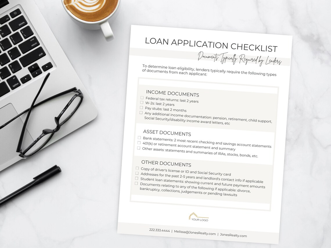 Loan Document Checklist, Mortgage Flyer, Real Estate Buyer Checklist ...