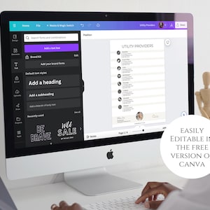 Utility Sheet, Real Estate Utilities List, Editable Utility List ...