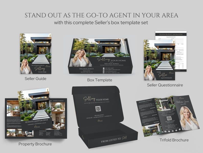 Listing Presentation Box Templates, Real Estate Pre-listing Kit, Luxury ...