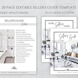 Listing Presentation for Real Estate, Sellers Guide, Realtor Listing ...