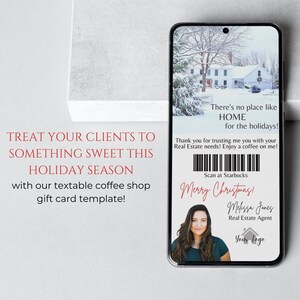 Realtor Client Gift, Real Estate Textable Card, Christmas Real Estate ...