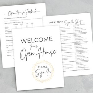 Open House Sign in Sheet Pdfs, Real Estate Open House Feedback Form ...