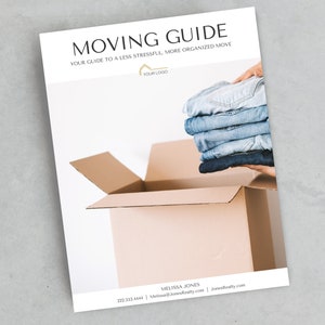 Moving Guide With Checklist, Real Estate Templates for Home Buyers ...