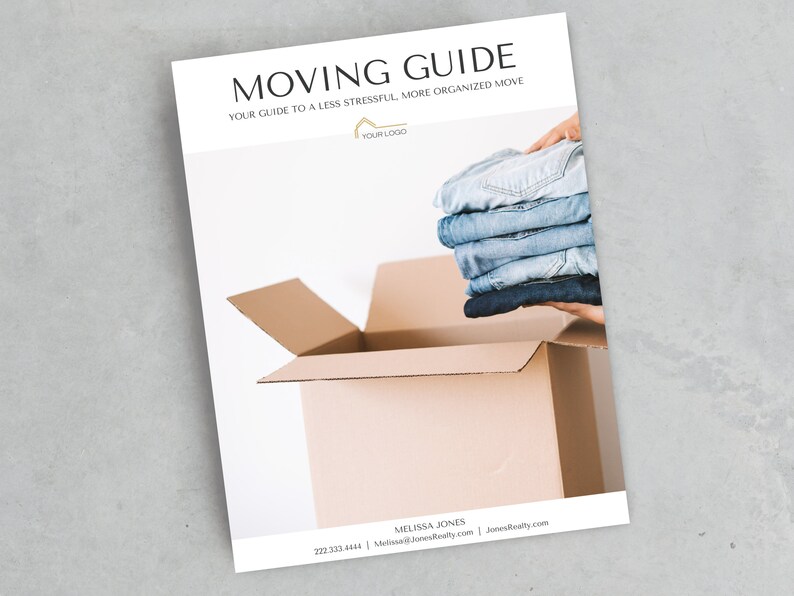 Moving Guide With Checklist Real Estate Templates for Home - Etsy