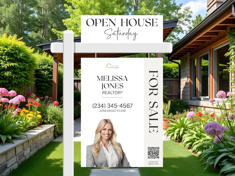 Real Estate for Sale Sign Template + 80 Sign Rider Designs, Realtor ...