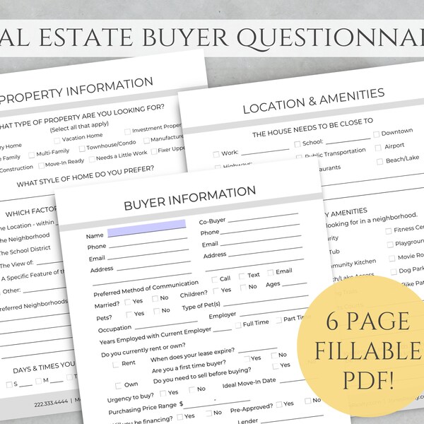 Real Estate Planner - Etsy