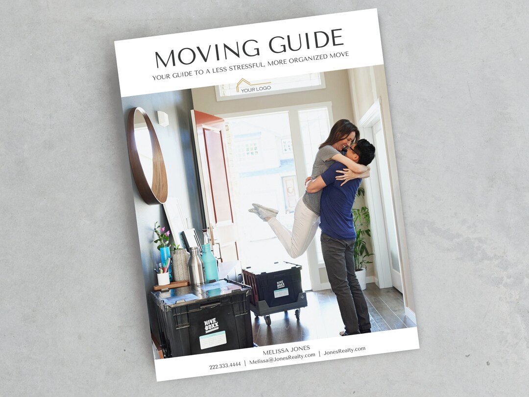 Moving Guide With Checklist, Real Estate Home Buyer Packet, Home Seller ...