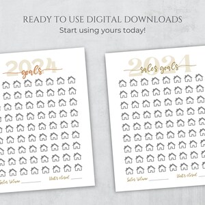 Goal Chart, Real Estate Goal Sheet, Realtor Success Tracker, Real ...