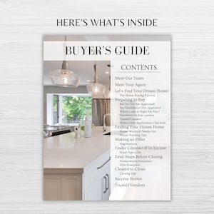 Realtor Buyer Packet, Home Buyer Guide, New Client Packet, Buyer ...
