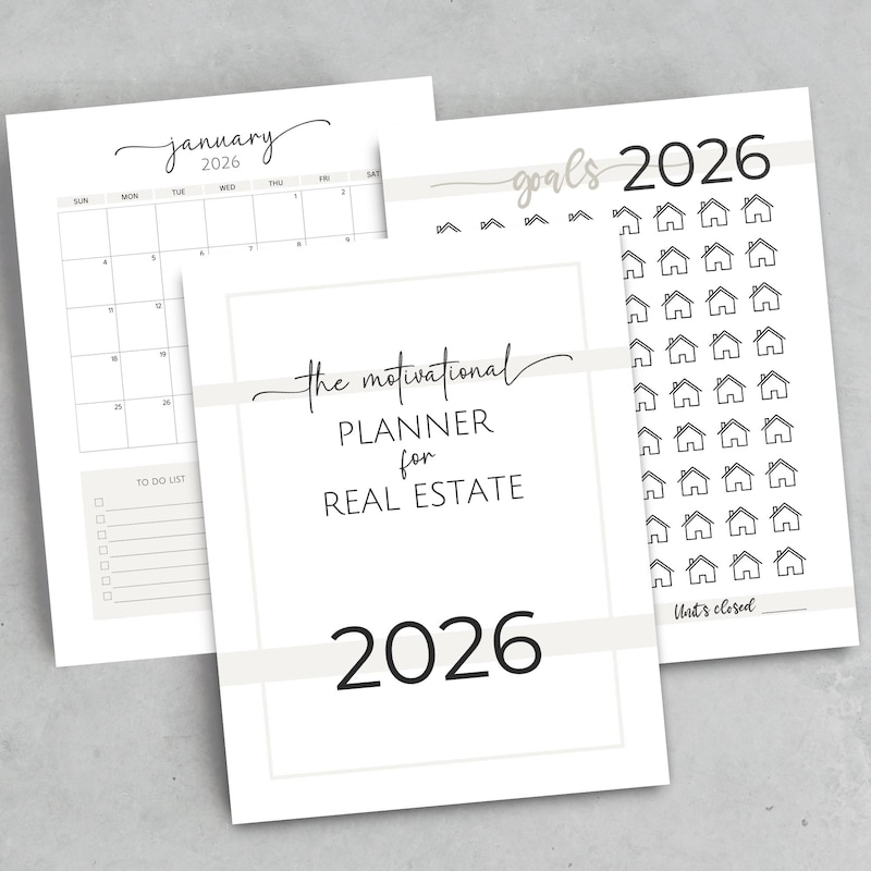 Realtor Monthly Calendar - Etsy