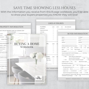 Home Buyer Questionnaire, Realtor Presentation Buyer Packet, Real ...