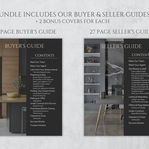 Realtor Buyer Packet and Seller Packet Real Estate Templates: Buyer ...