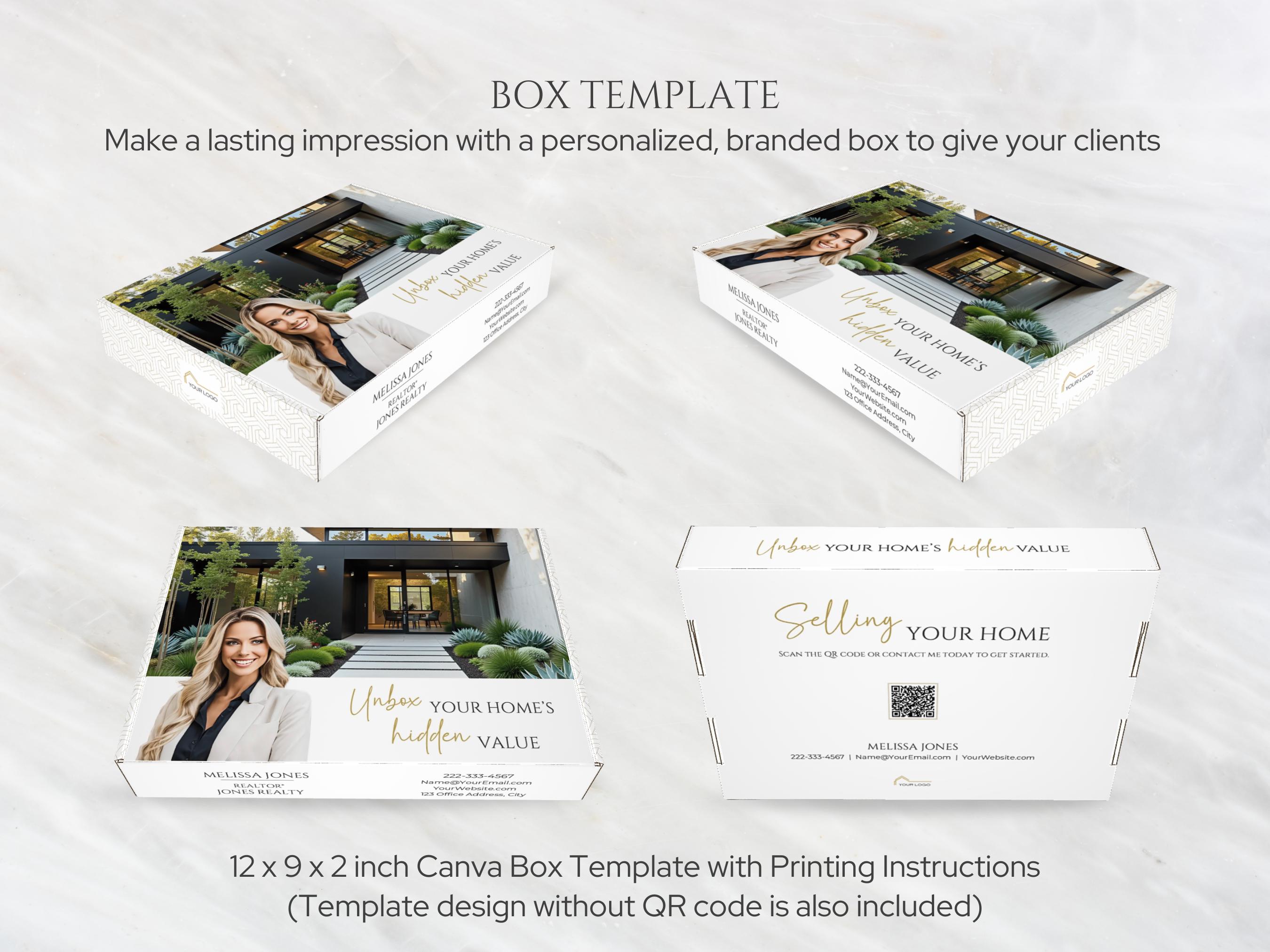 CMA Box Templates Realtor Kit, Listing Presentation Box, Luxury Real ...