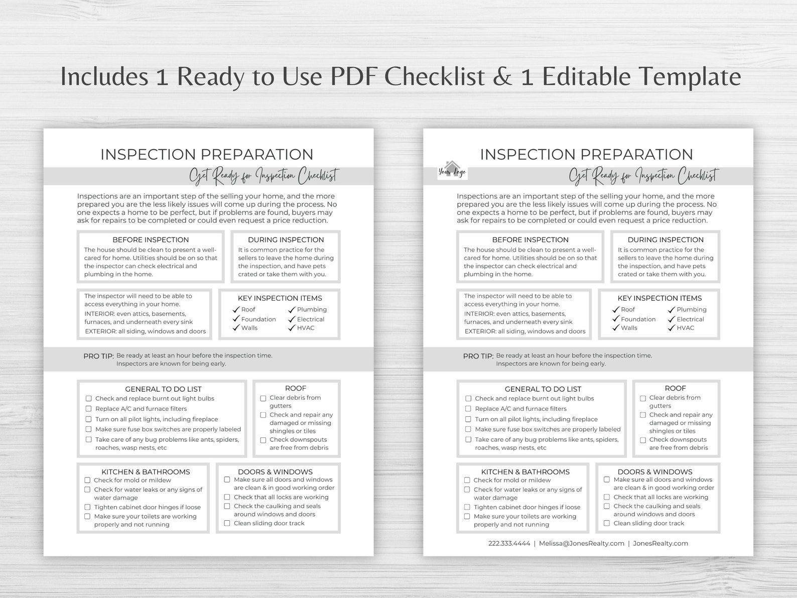 Real Estate Seller Checklist Inspection Prep Home Inspection - Etsy