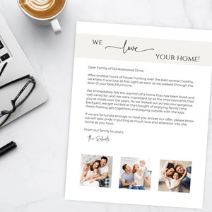 Home Offer Letter Template, Home Buyer Offer Letter, Real Estate Letter ...