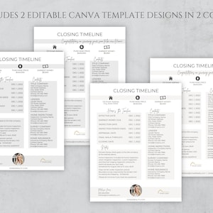 Under Contract Timeline, Real Estate Homebuyer Closing Timeline Flyer ...