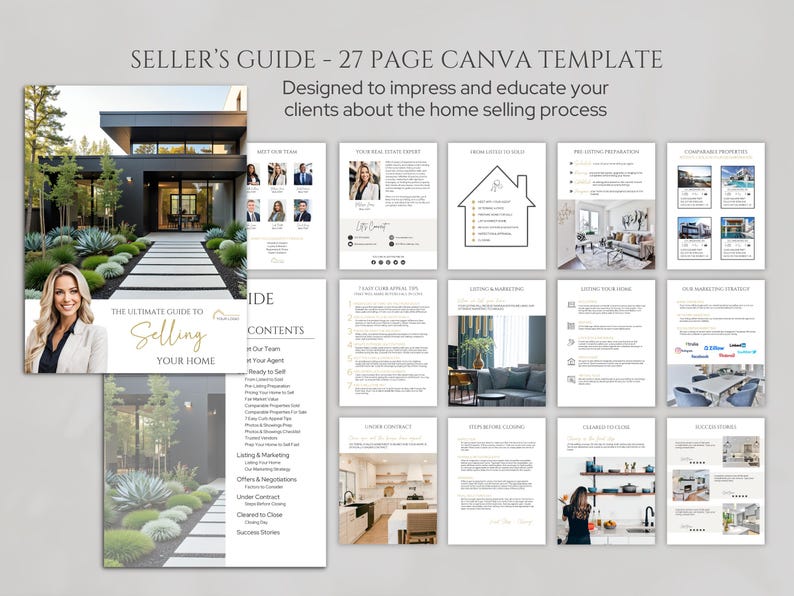 Listing Presentation Box Templates, Real Estate Pre-listing Kit, Luxury ...