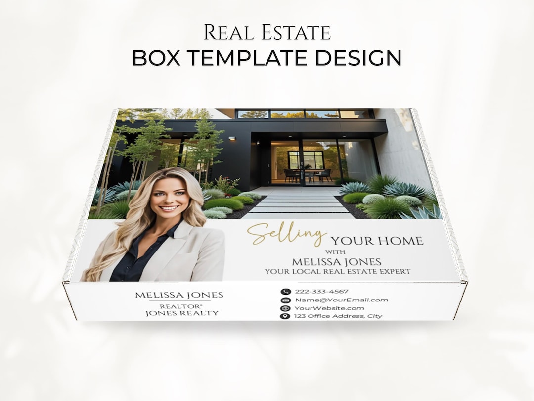 Modern Real Estate Listing Presentation Box Template, Pre Listing Box ...