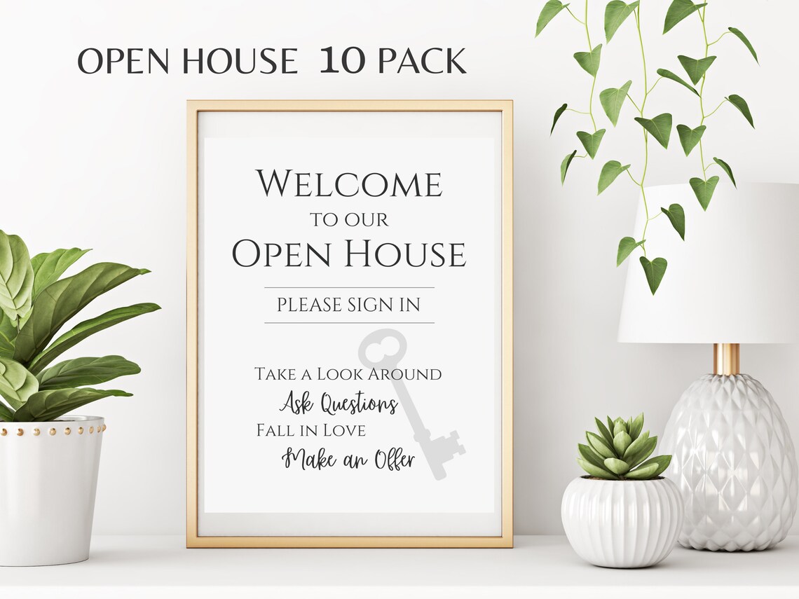Real Estate Open House Sign in Sheet Feedback Form & Welcome | Etsy