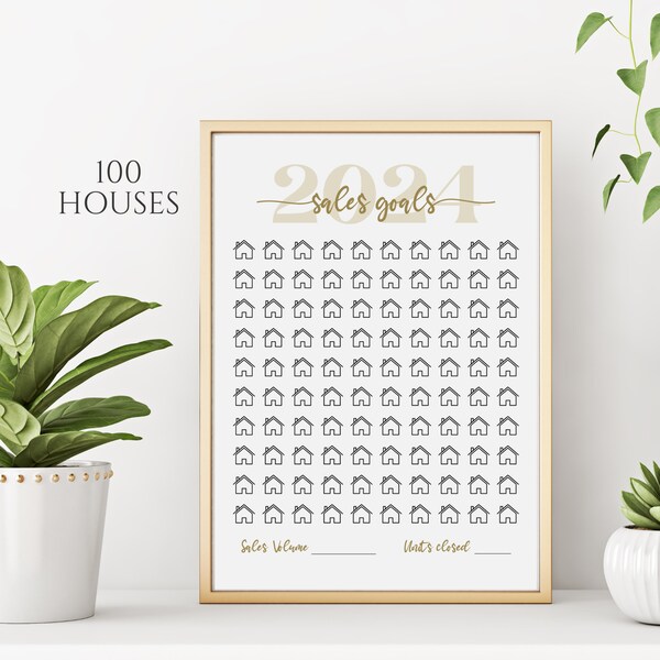 House Sold Goal Chart - Etsy