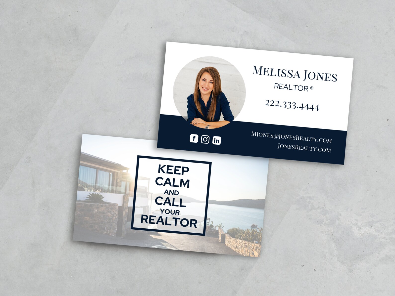 Realtor Business Card Template Real Estate Marketing - Etsy