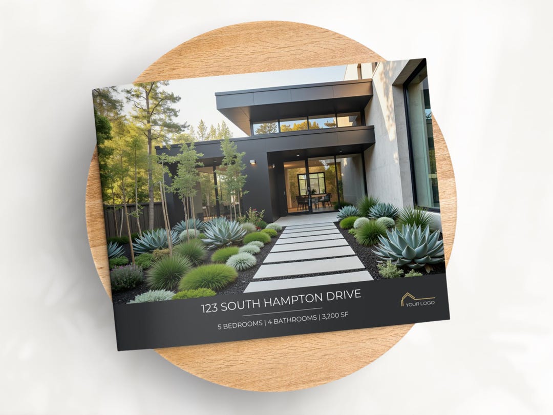Luxury Property Brochure Template, Real Estate Marketing Magazine ...