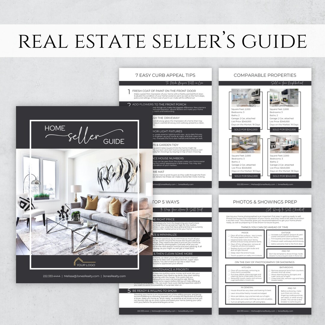 Seller List Presentation, Sellers Guide Real Estate Template, Pre ...