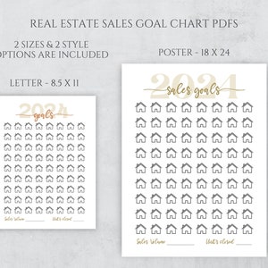 Goal Chart, Real Estate Goal Sheet, Realtor Success Tracker, Real ...
