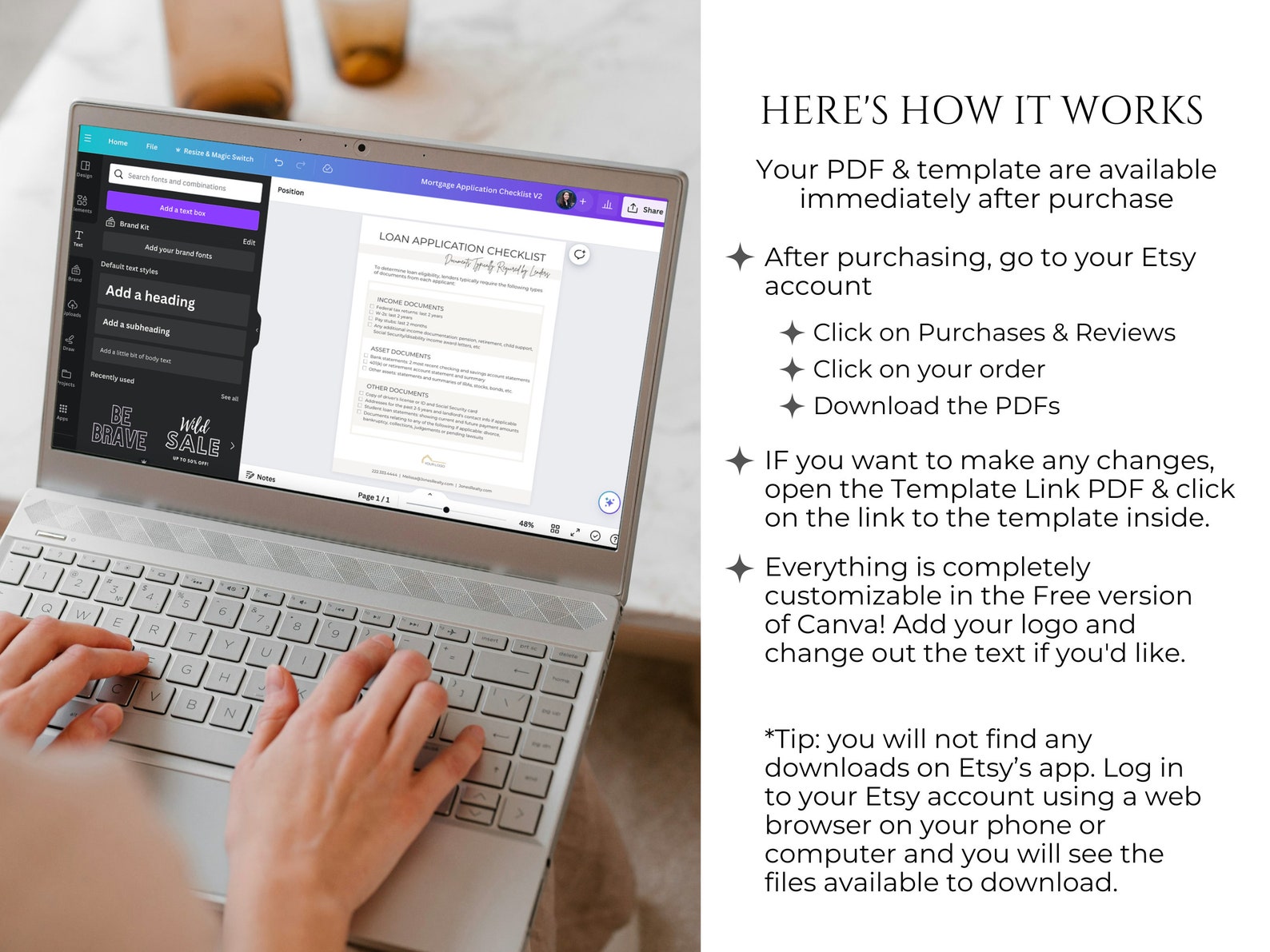 Loan Document Checklist, Mortgage Flyer, Real Estate Buyer Checklist ...