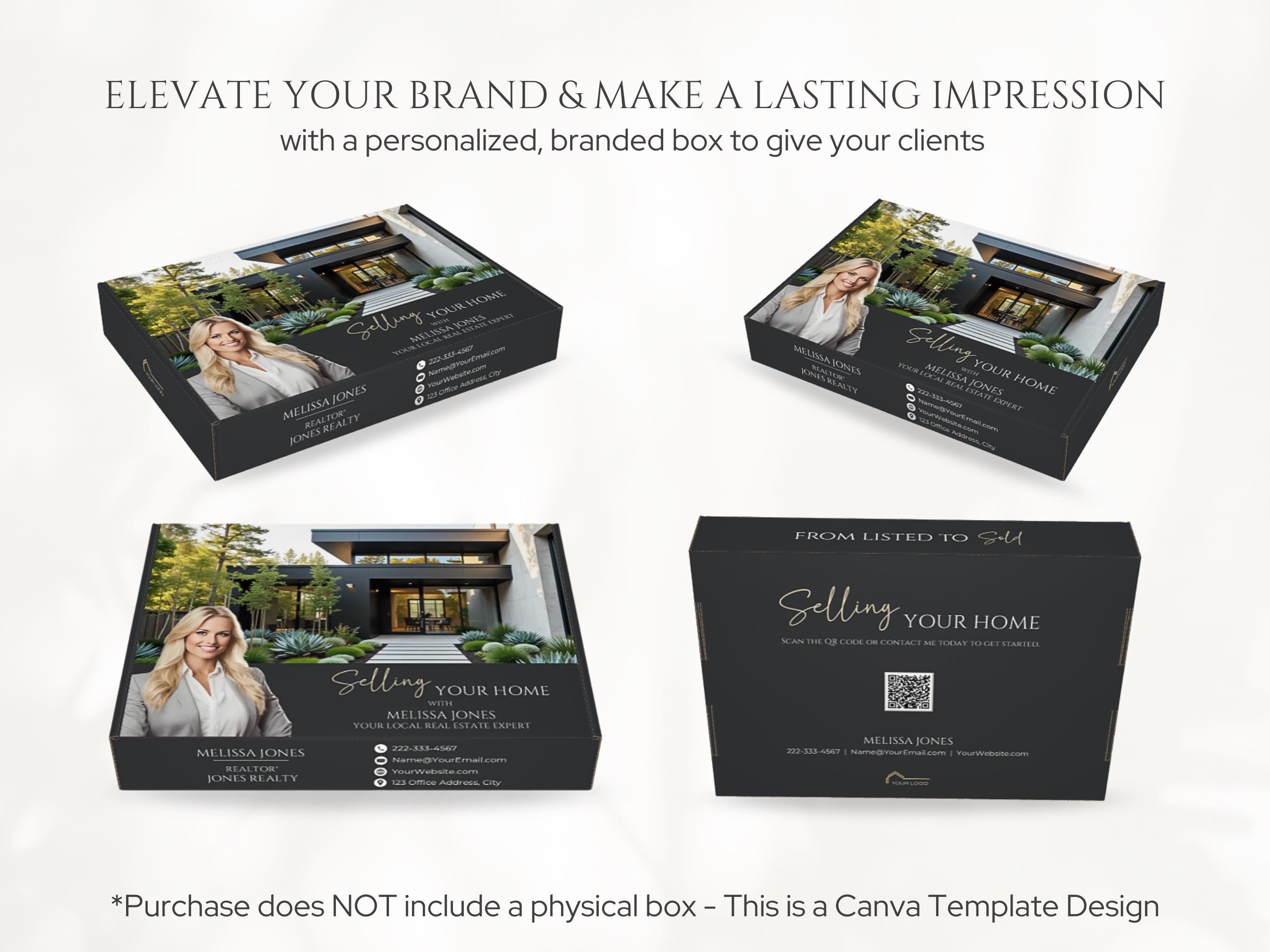 Pre Listing Presentation Box Template, Modern Real Estate Box, Luxury ...