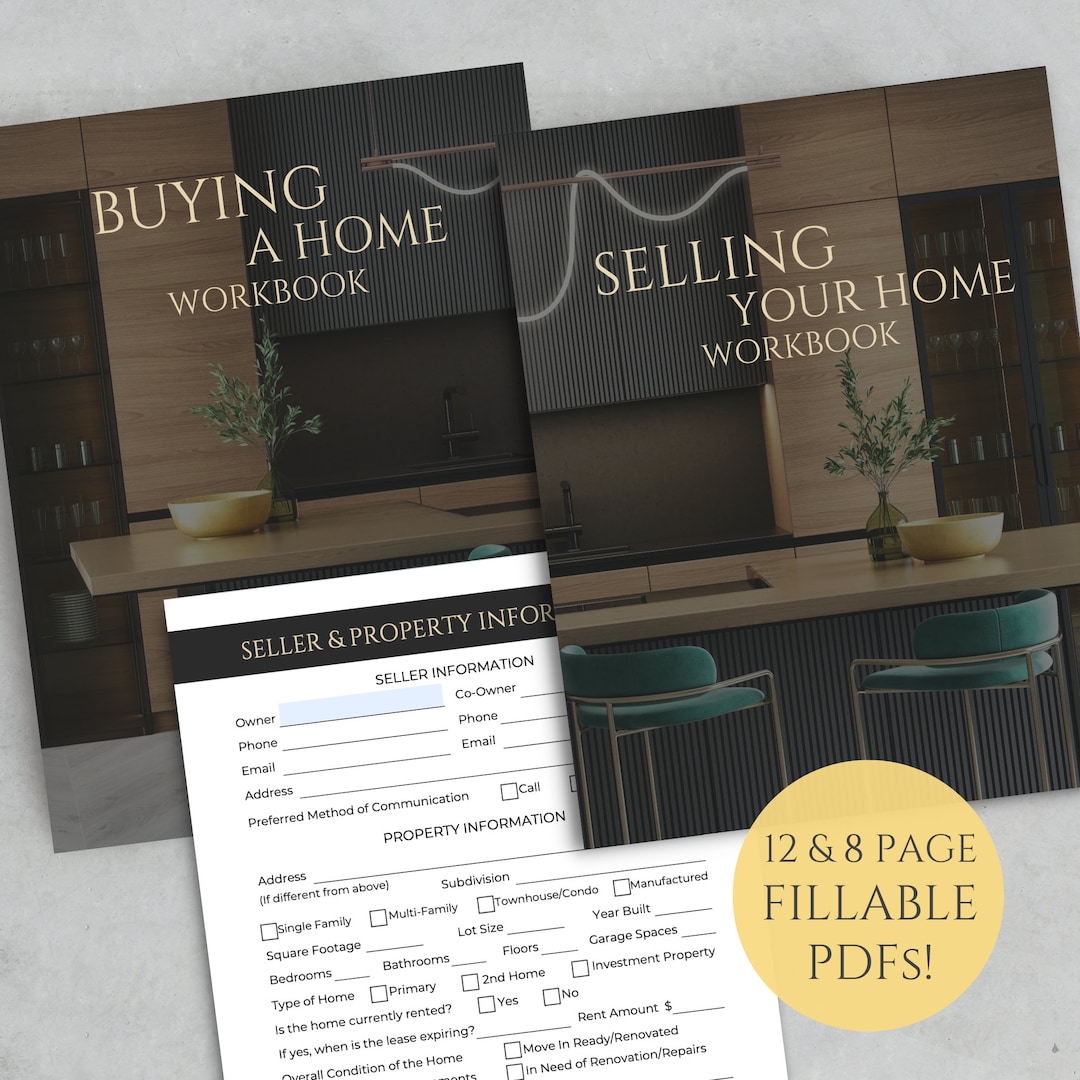 Home Buyer Packet & Seller Packet Real Estate Agent Questionnaire ...